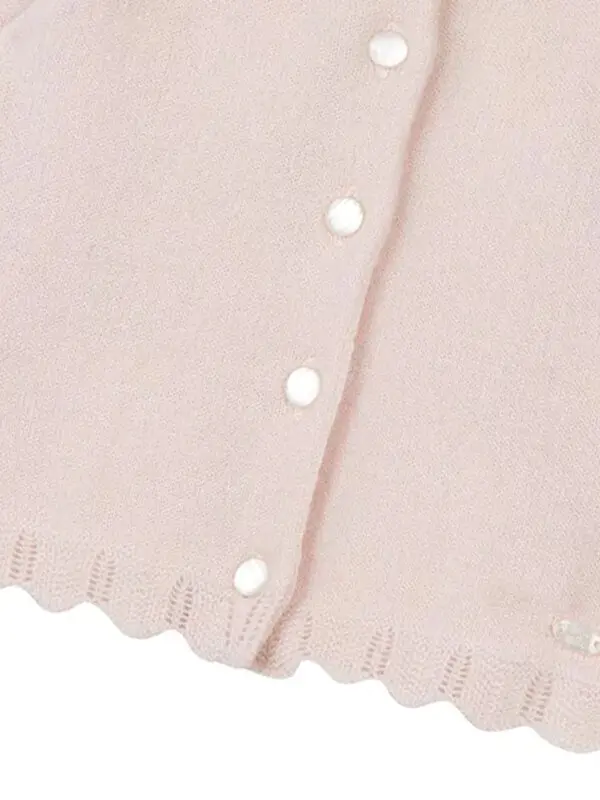 TARTINE ET CHOCOLAT Scallop Edge Buttoned Cardigan