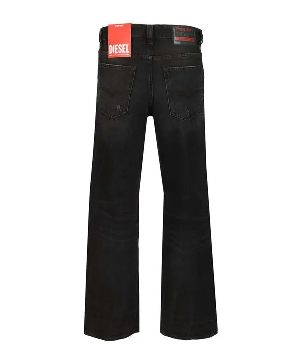 DIESEL® Wide Leg Denim Jeans - Black
