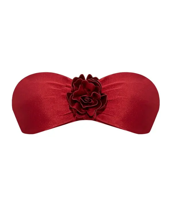 Zimmermann Cascadian Flower Bikini Top - Red