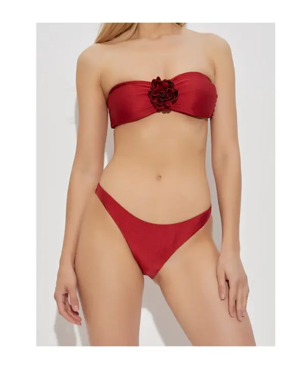 Zimmermann Cascadian Flower Bikini Top - Red