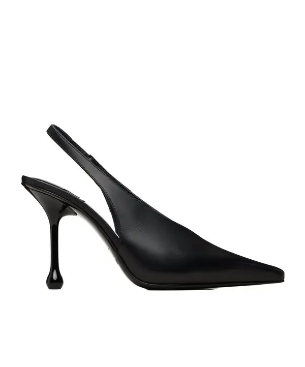 JIMMY CHOO Isa 95 Pointed Toe High-heeled Sandals - Black