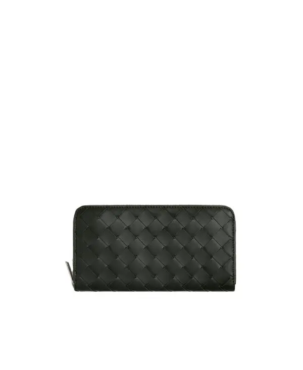 Bottega Veneta Intrecciato Braided Wallet - Black