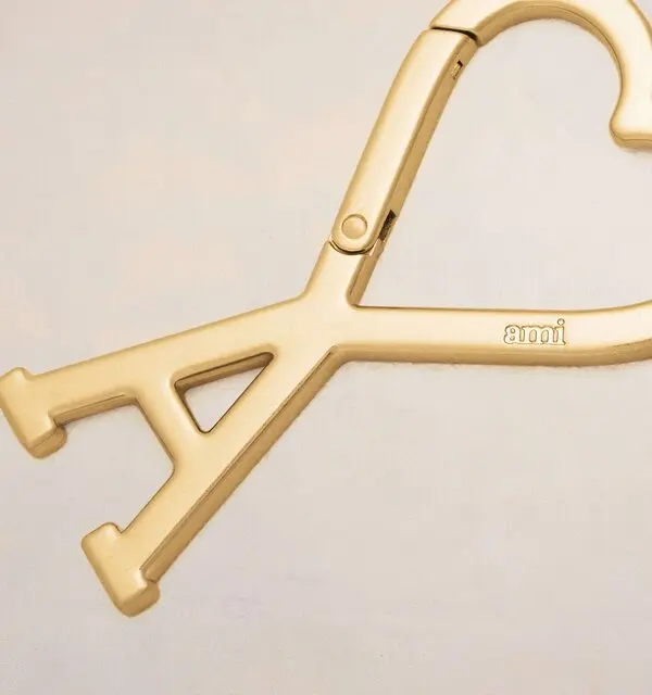 AMI Paris Heart Logo Keychain