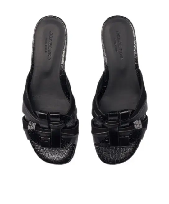 SCAROSSO Anna Sandals - Black