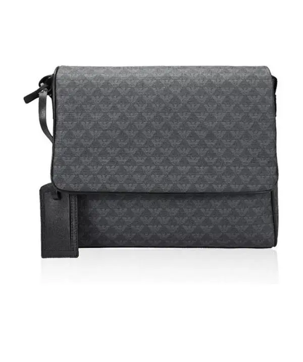 Emporio Armani Logo Detail Crossbody Bag - Black