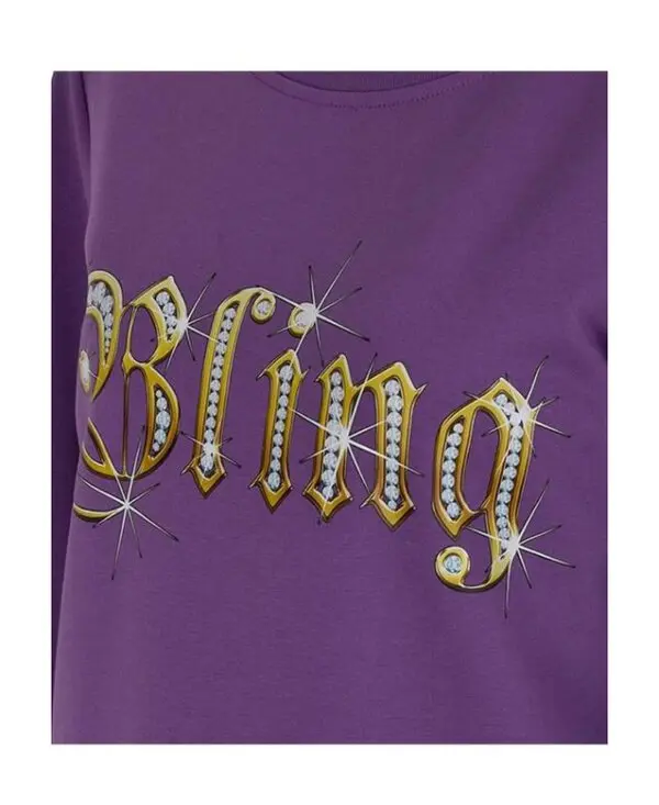 Moschino Long Sleeve Crewneck Embellished Sweater Dress