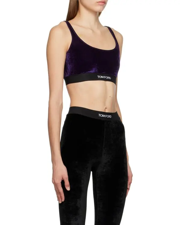TOM FORD Logo Low Round Neck Bra