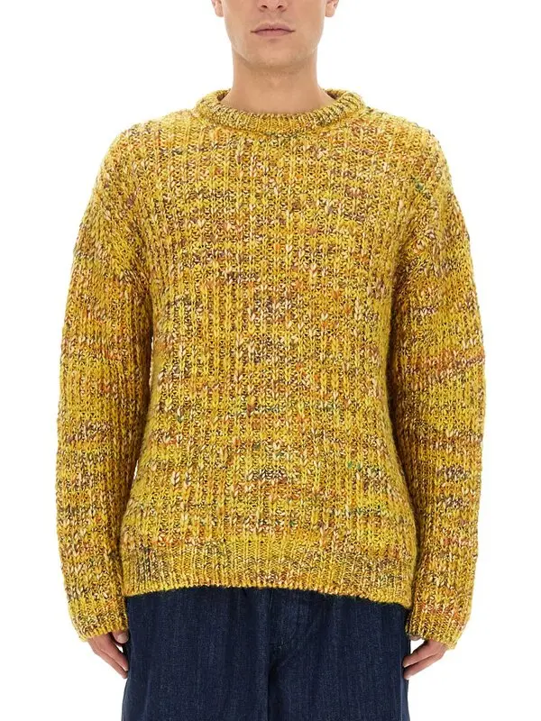 You Must Create Textured Round Neck Long Sleeve Sweater