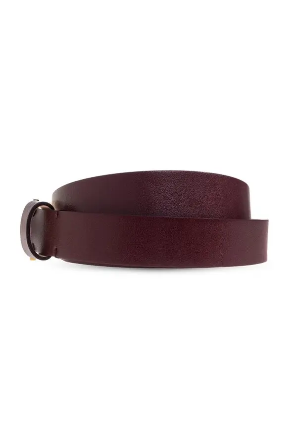 Victoria Beckham Buckle-detail Leather Belt - Red