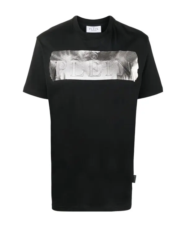 Philipp Plein Metallic-detail Logo T-shirt