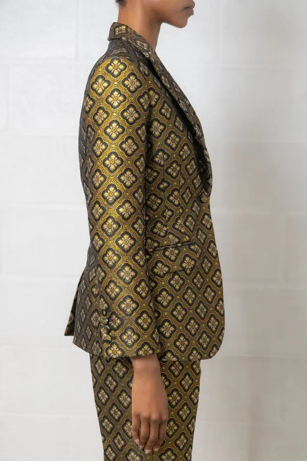 Etro Long Sleeve Single-breasted Jacket With V-collar