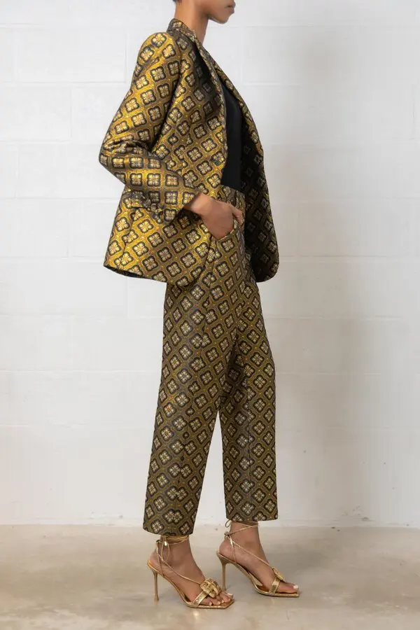 Etro Long Sleeve Single-breasted Jacket With V-collar