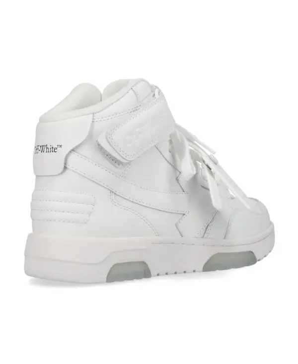 Off-White Out Of Office Lace-up High Top Sneakers - White