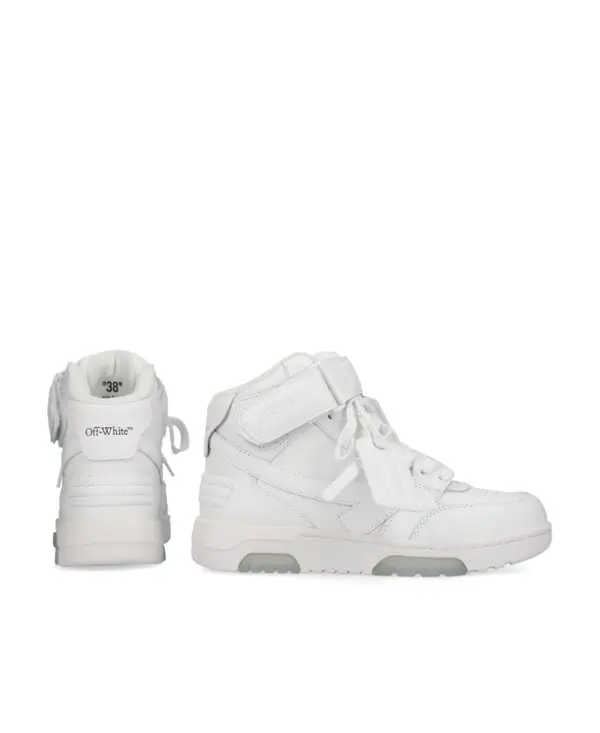 Off-White Out Of Office Lace-up High Top Sneakers - White