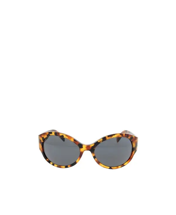 Celine Triomphe Wraparound-frame Sunglasses - Gray