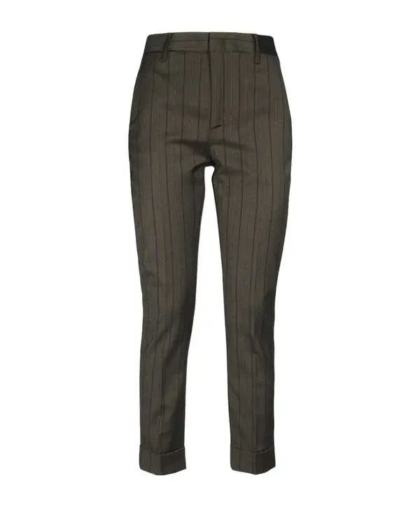 DONDUP Skinny Cropped Trousers - Black