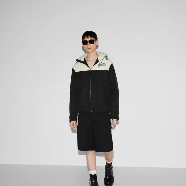Gucci Technical Cotton Canvas Hooded Jacket