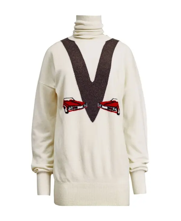 Khaite Esmal Jacquard-knit Cashmere Jumper