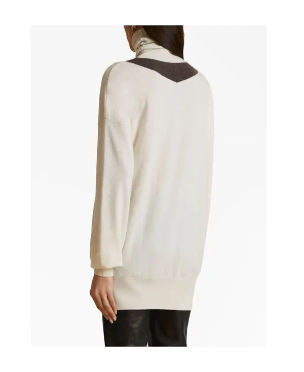 Khaite Esmal Jacquard-knit Cashmere Jumper