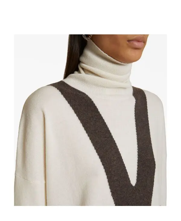 Khaite Esmal Jacquard-knit Cashmere Jumper