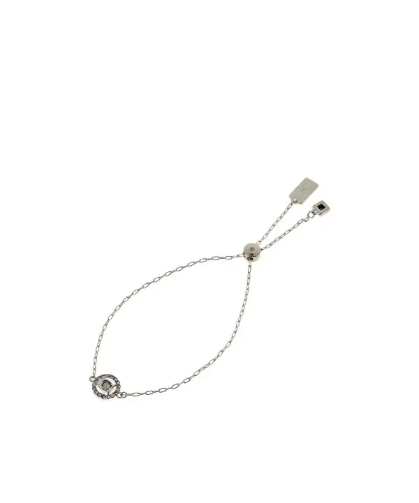 COACH Multi-crystal Slider Bracelet - Silver-blue