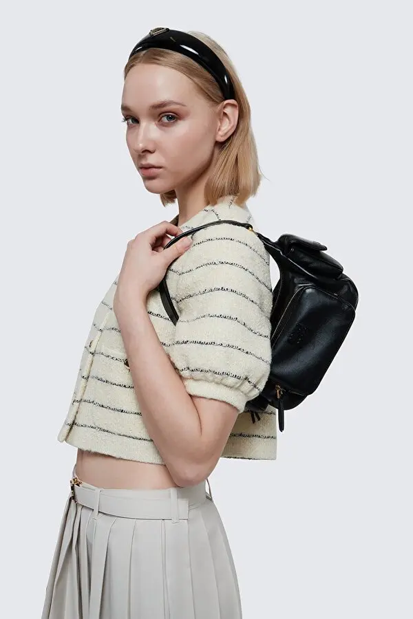 Miu Miu Striped Wool Button-up Casual Jacket