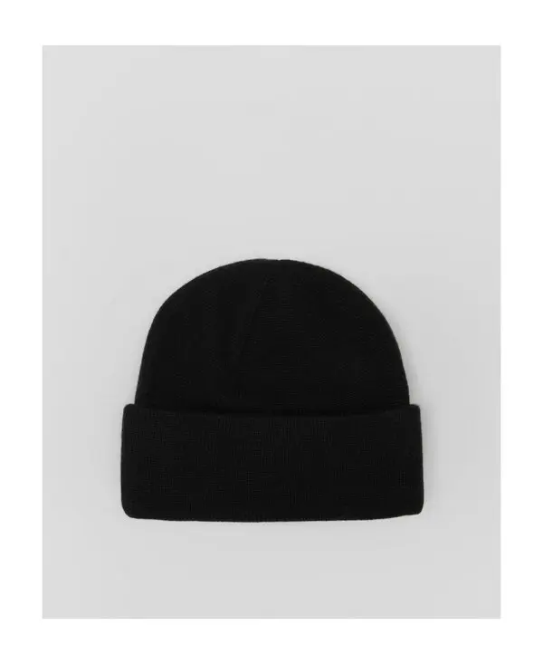 Burberry Logo Crest Embroidery Knitted Cashmere Beanie