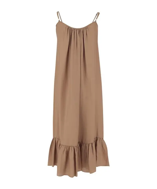 Dries Van Noten Ruffled Maxi Dress - Nude