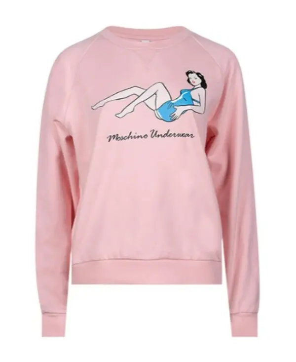 Moschino Long Sleeve Logo Hoodie