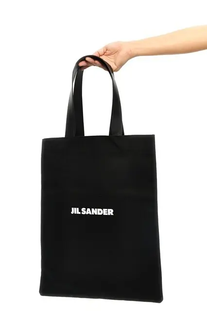 JIL SANDER Logo Printed Medium Flat Shopper Bag