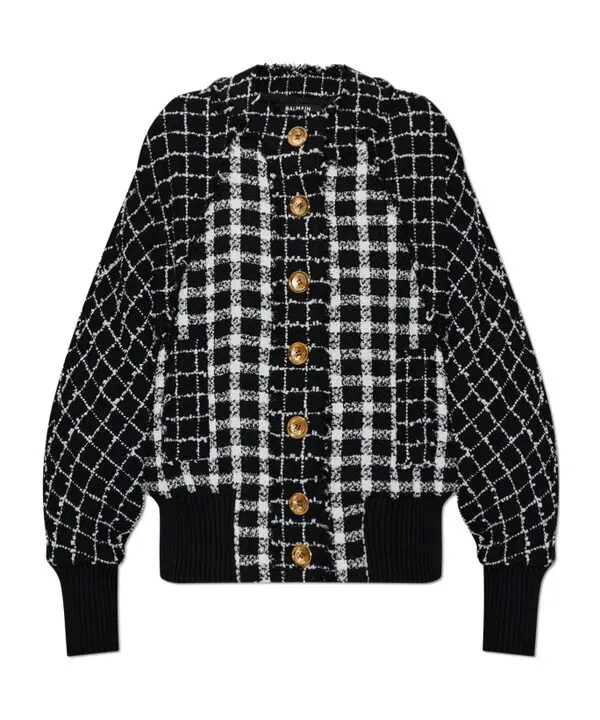 Balmain Tweed Bomber Jacket