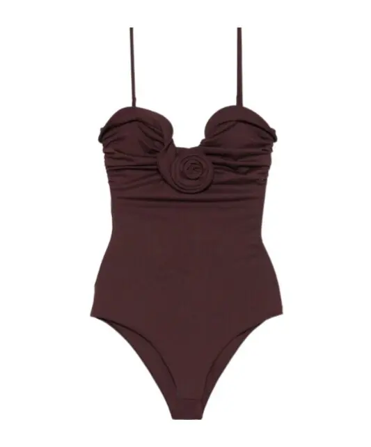 Magda Butrym Spaghetti Strap Swimsuit - Red