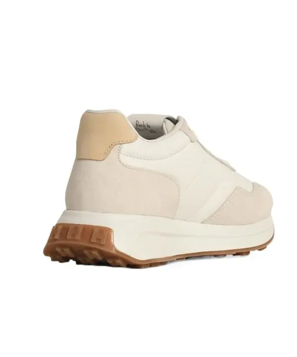 Hogan Paneled Logo Sneakers - Beige