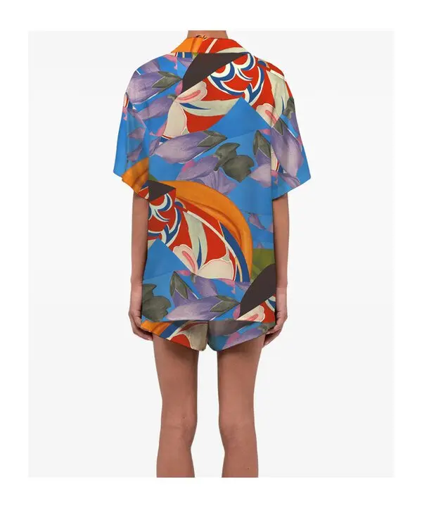 DONDE ESTEBAN Floral Print Drawstring Shorts - Multicolor