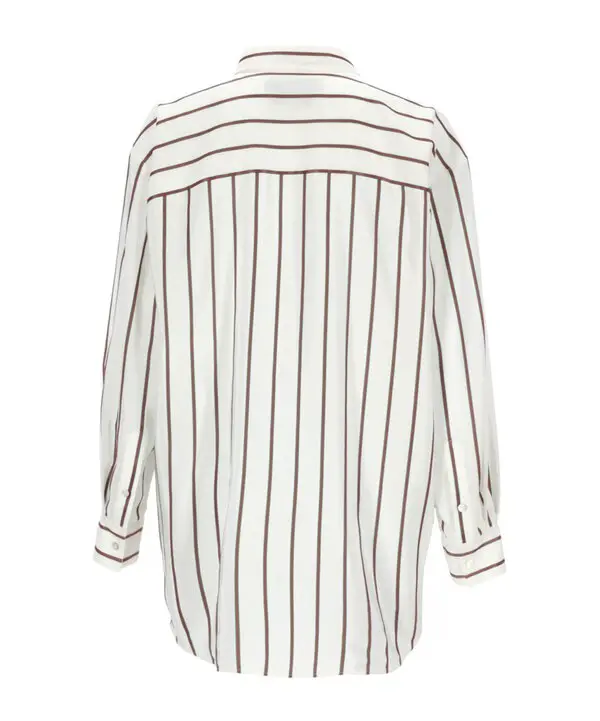 Gucci Striped Collared Long-sleeve Shirt