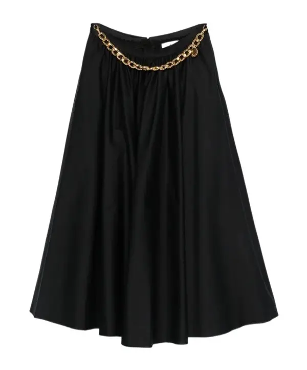Elisabetta Franchi Embellished Midi Skirt - Black