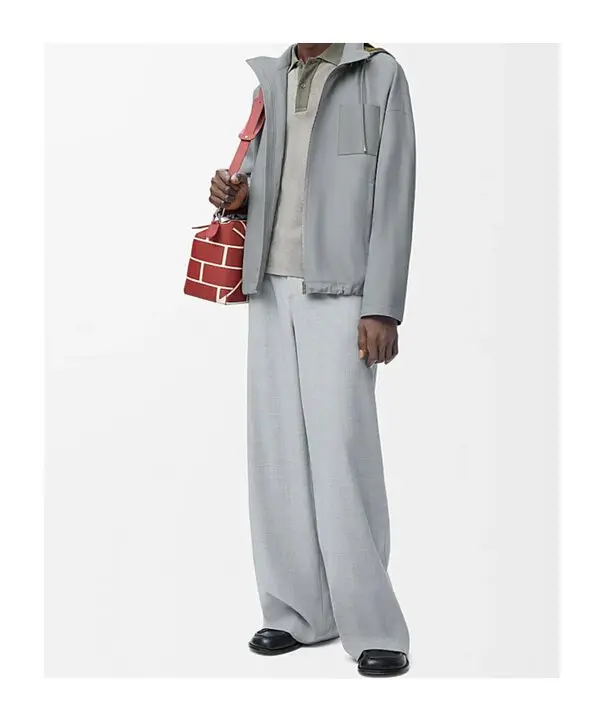 Loewe Hooded Jacket With Leather Patch Pocket
