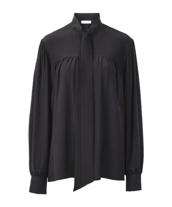 Chloé Long Sleeve Pleated Top