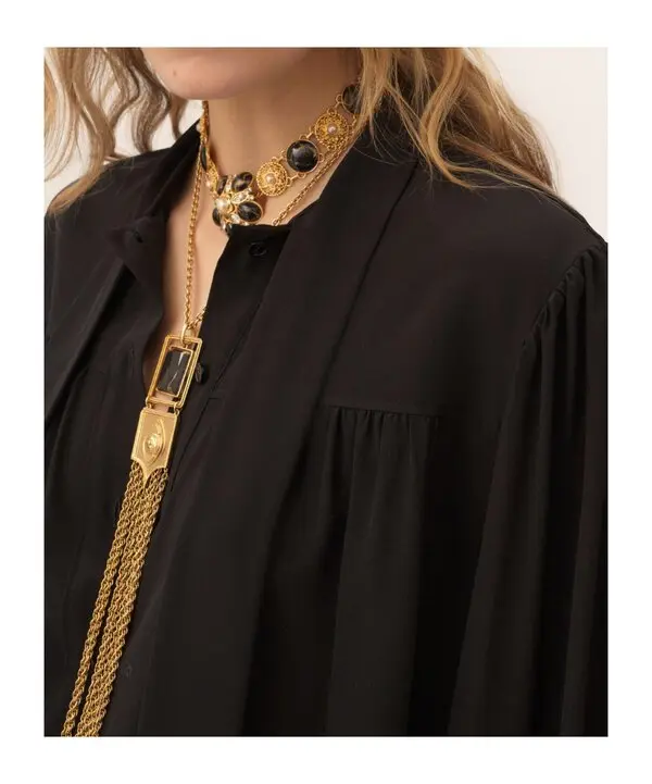 Chloé Long Sleeve Pleated Top