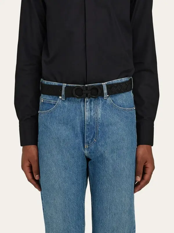 FERRAGAMO Reversible Gancini Buckle Belt