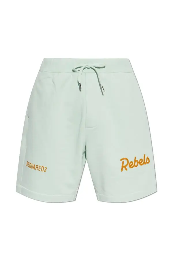 Dsquared2 Logo Embroidered Drawstring Shorts
