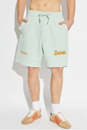 Dsquared2 Logo Embroidered Drawstring Shorts