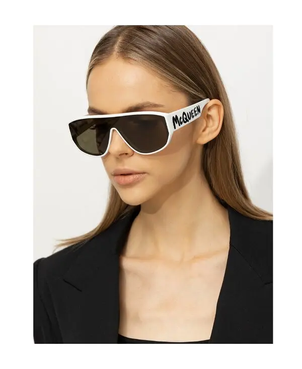 Alexander McQueen Oversized Logo Sunglasses