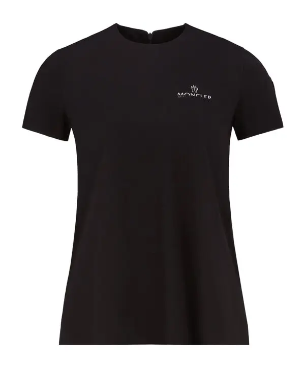 Moncler Logo Detailed Crewneck T-shirt - Black