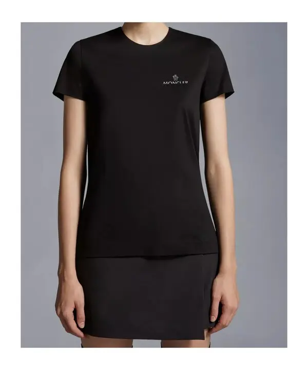 Moncler Logo Detailed Crewneck T-shirt