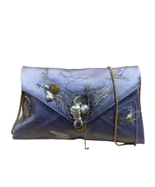 Dries Van Noten Embellished Flap Shoulder Bag