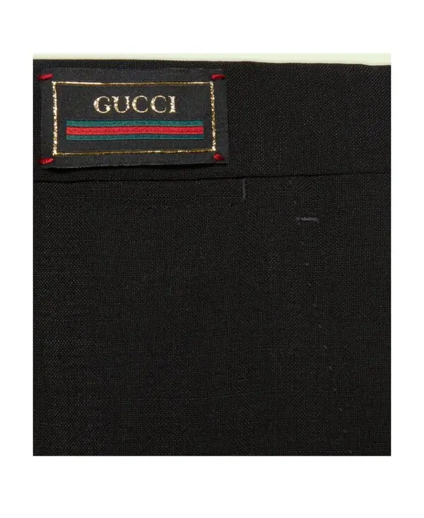 Gucci Logo Patch Tailored Trousers