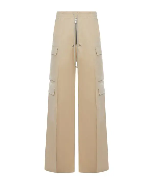 Rick Owens Drawstring Wide Leg Trousers - Nude
