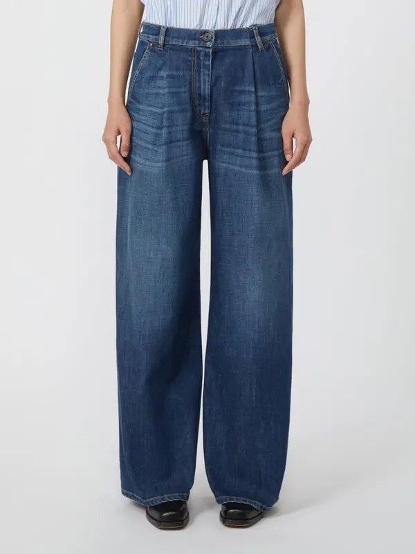 Max Mara Wide-leg Denim Jeans - Navy