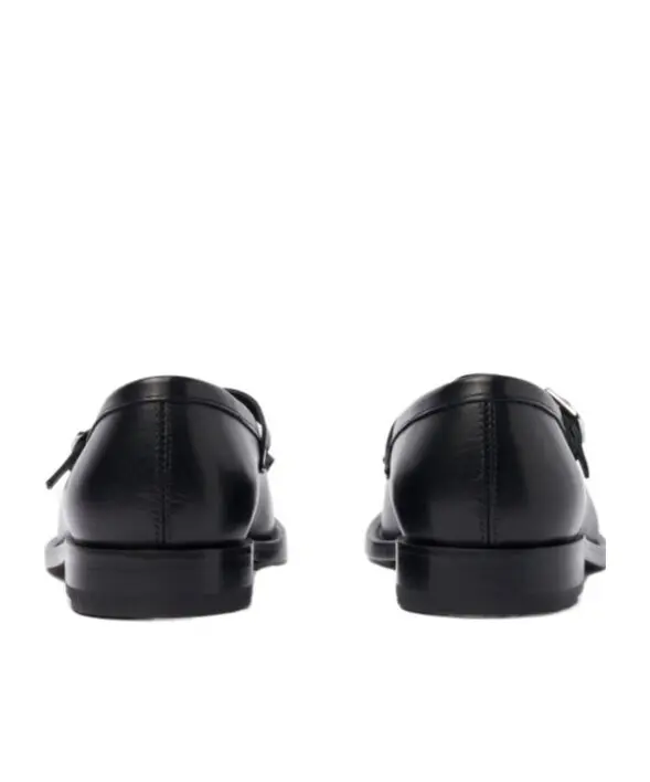 SCAROSSO Edna Buckle Fastened Flat - Black